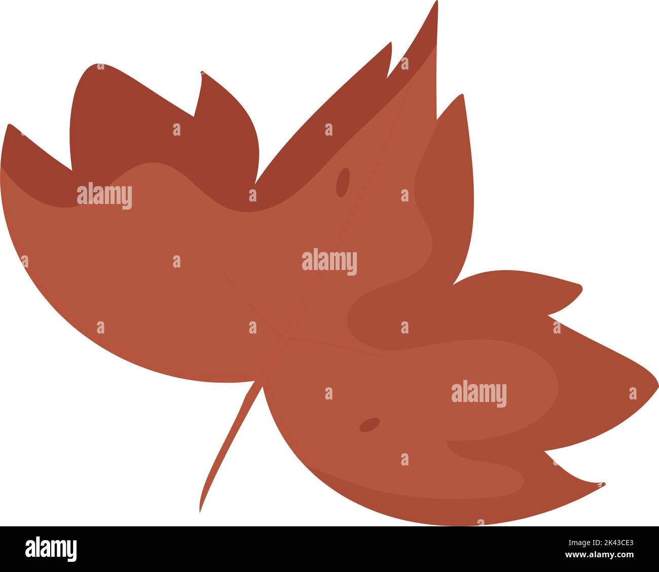 Isolated colored autumn leaf icon Vector Stock Vector Image & Art - Alamy