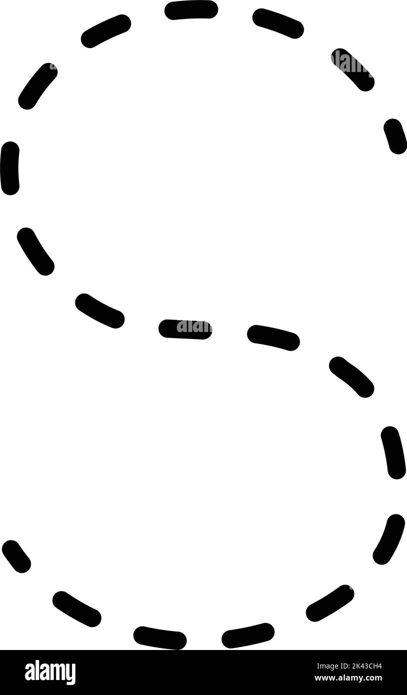 Tracing Alphabet Lowercase Small Letter S Prewriting Dotted Line
