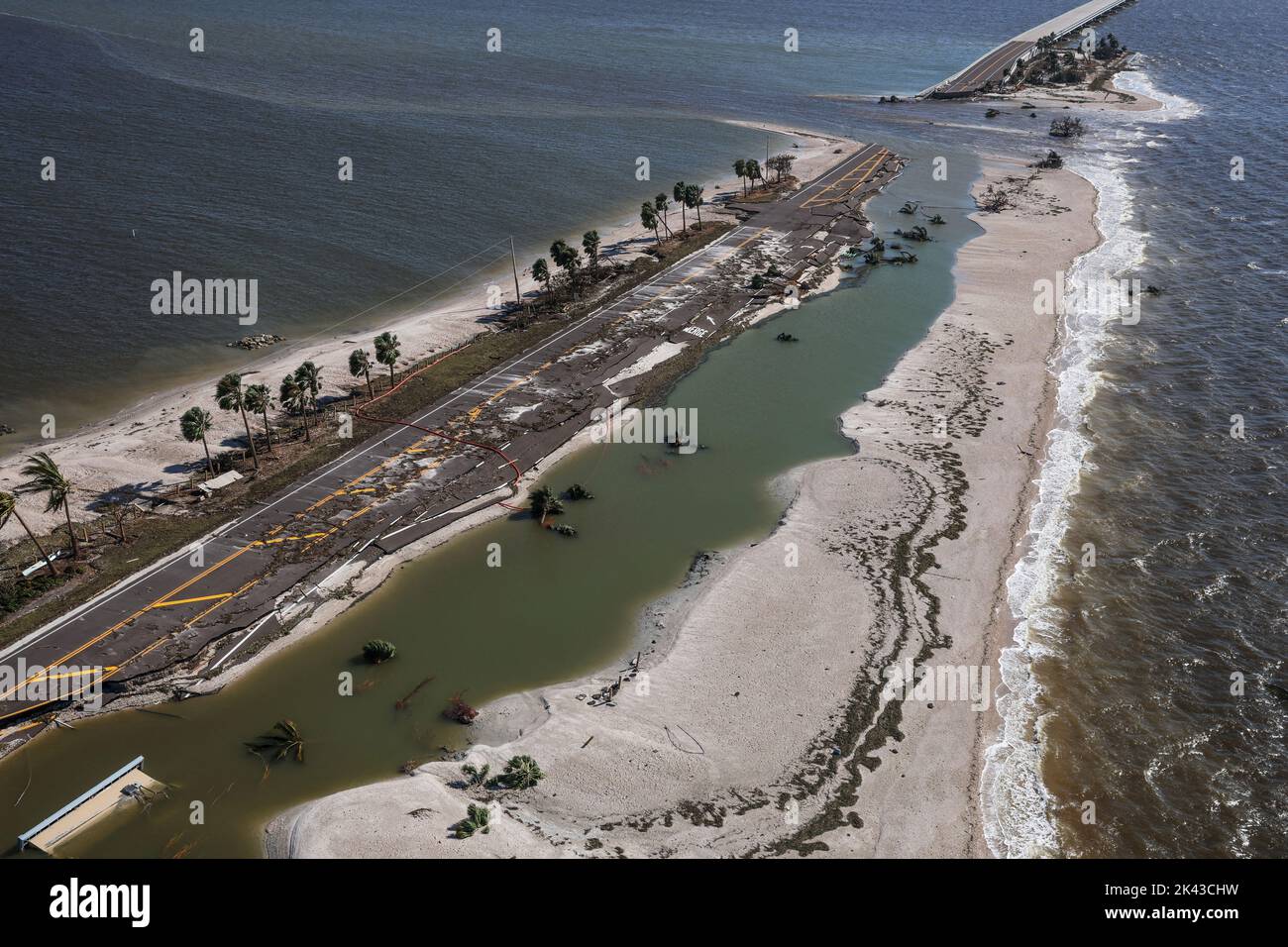 Sanibel causeway destruction hi-res stock photography and images - Alamy