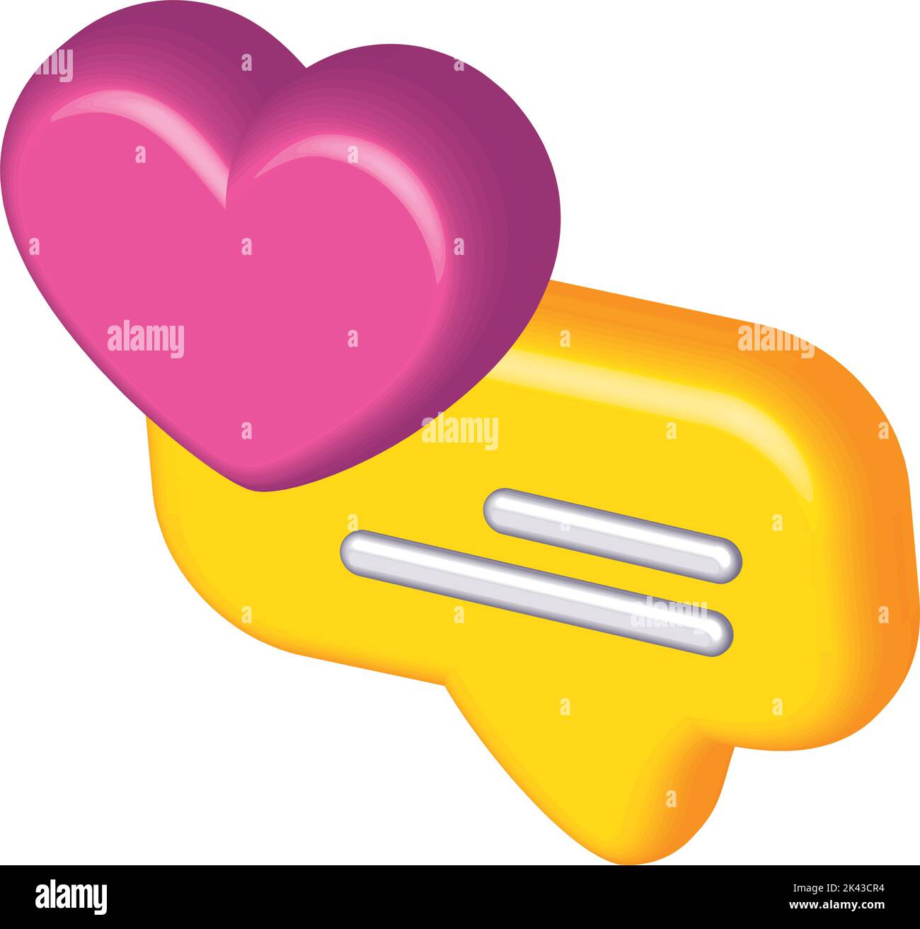 love message bubble Stock Vector Image & Art - Alamy