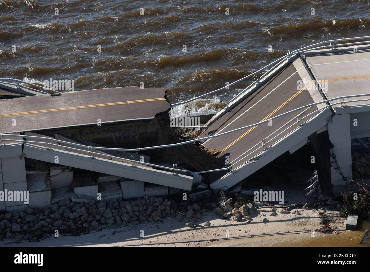 Sanibel causeway destruction hi-res stock photography and images - Alamy