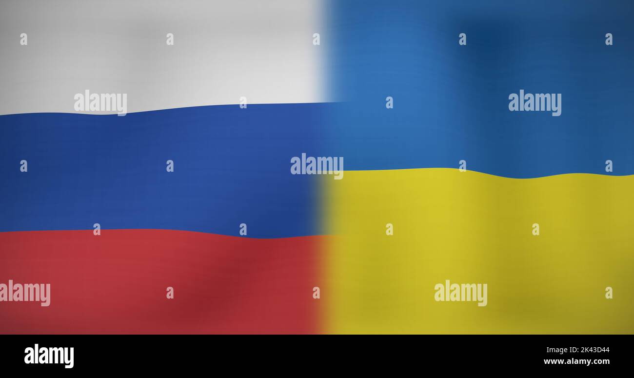 Russia ukraine flags hi-res stock photography and images - Alamy