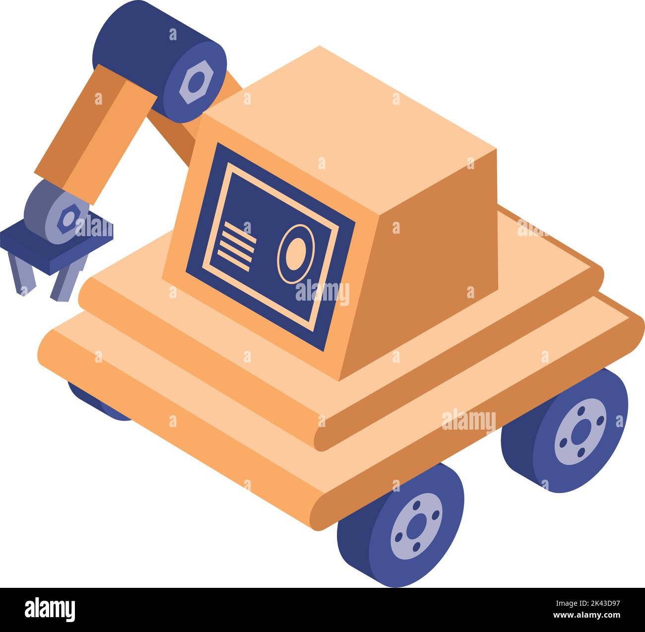 Isometric Industry robot Stock Vector Image & Art - Alamy