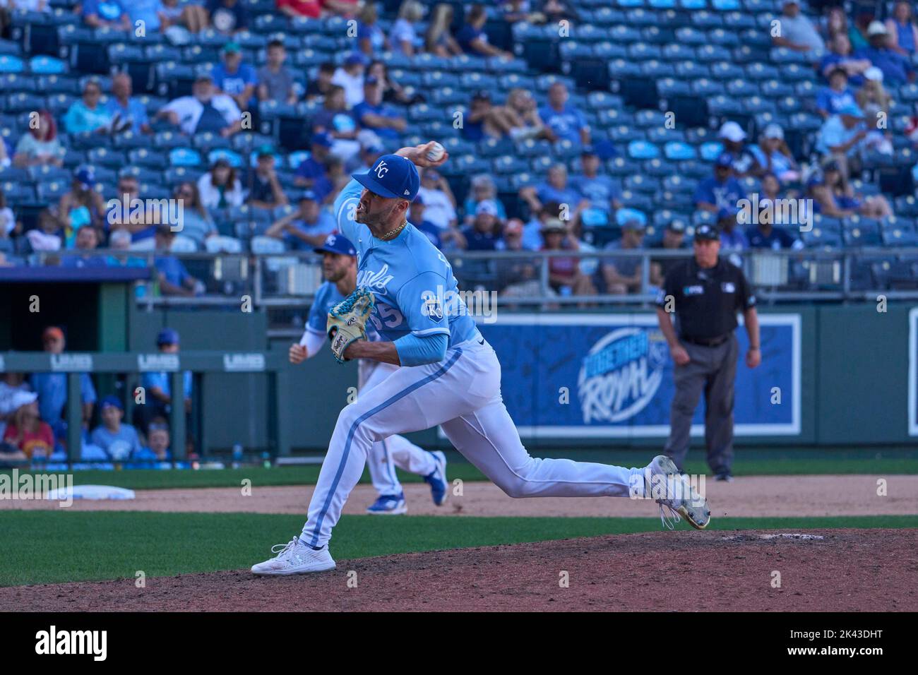 September 25 2022: Kansas City pitcher Dylan Coleman (65) throws a ...