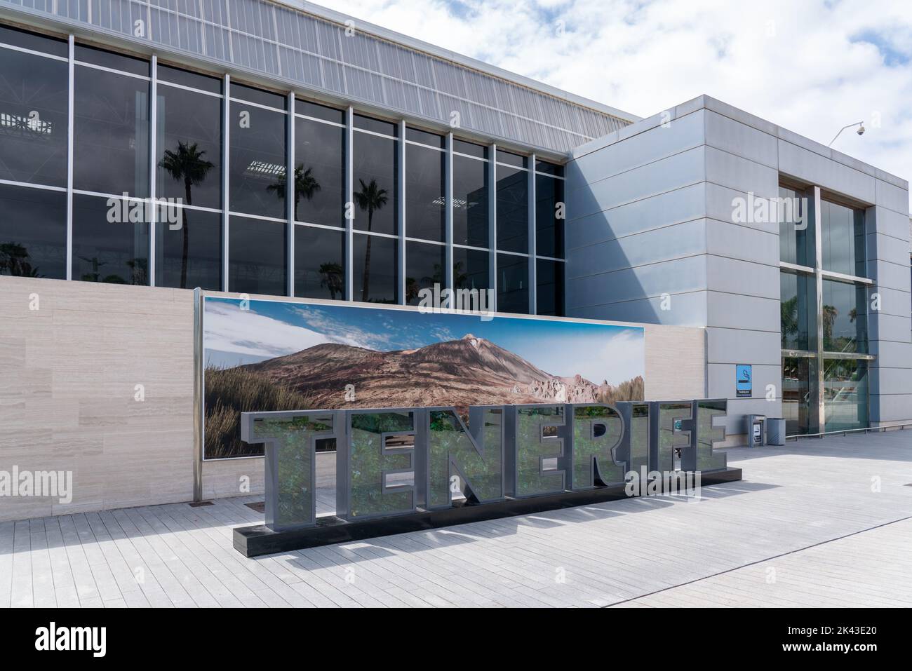 Big Tenerife sign in the South Tenerife airport Stock Photo - Alamy