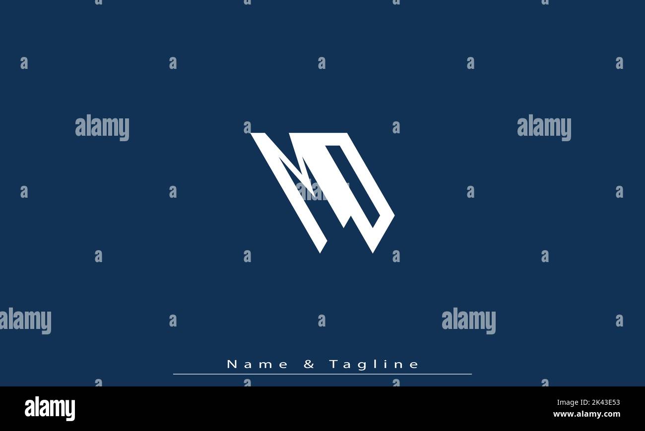 Alphabet letters Initials Monogram logo MD , DM Stock Vector Image ...