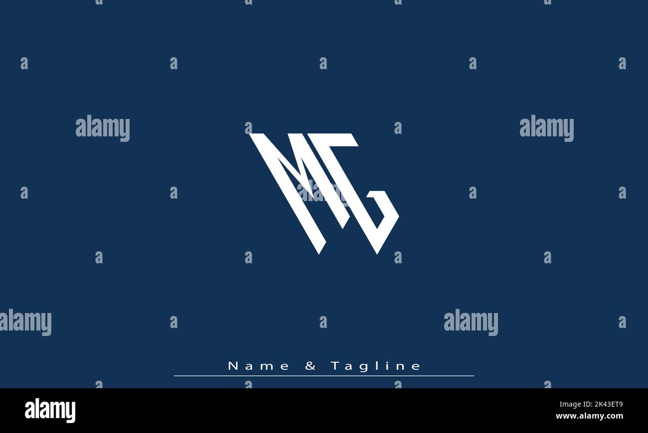 Alphabet letters Initials Monogram logo MG , GM Stock Vector Image ...