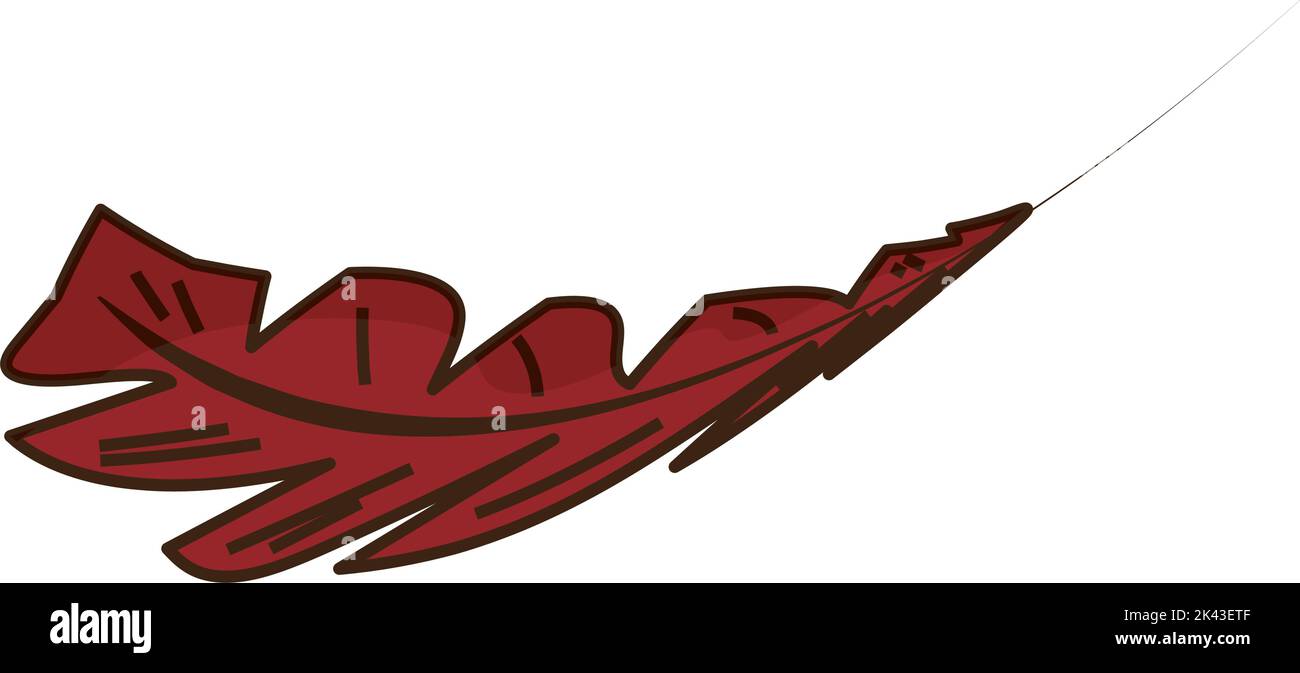 Isolated colored autumn leaf icon Vector Stock Vector Image & Art - Alamy