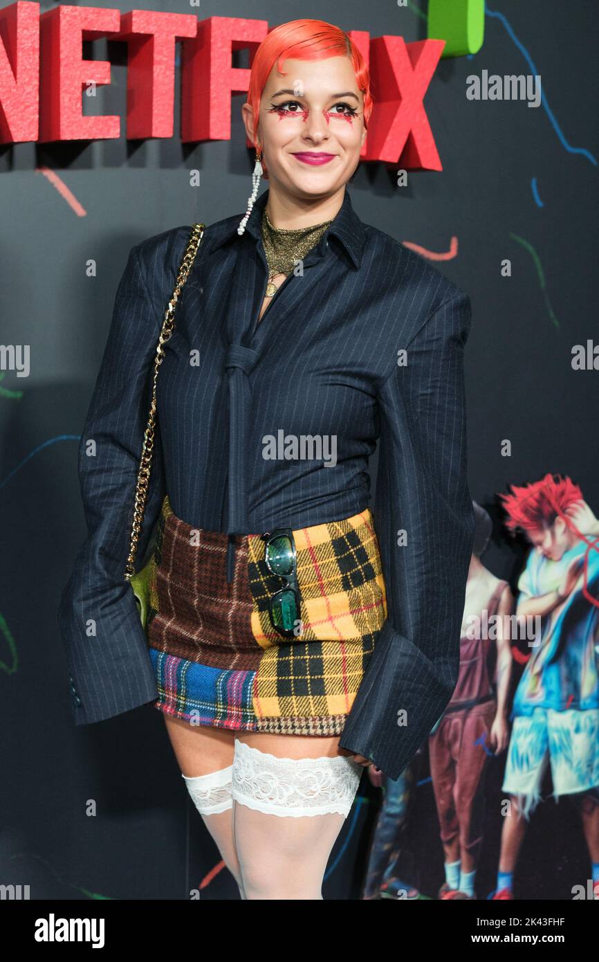 Dora Postigo attends the premiere of the movie "RAINBOW" at the ...