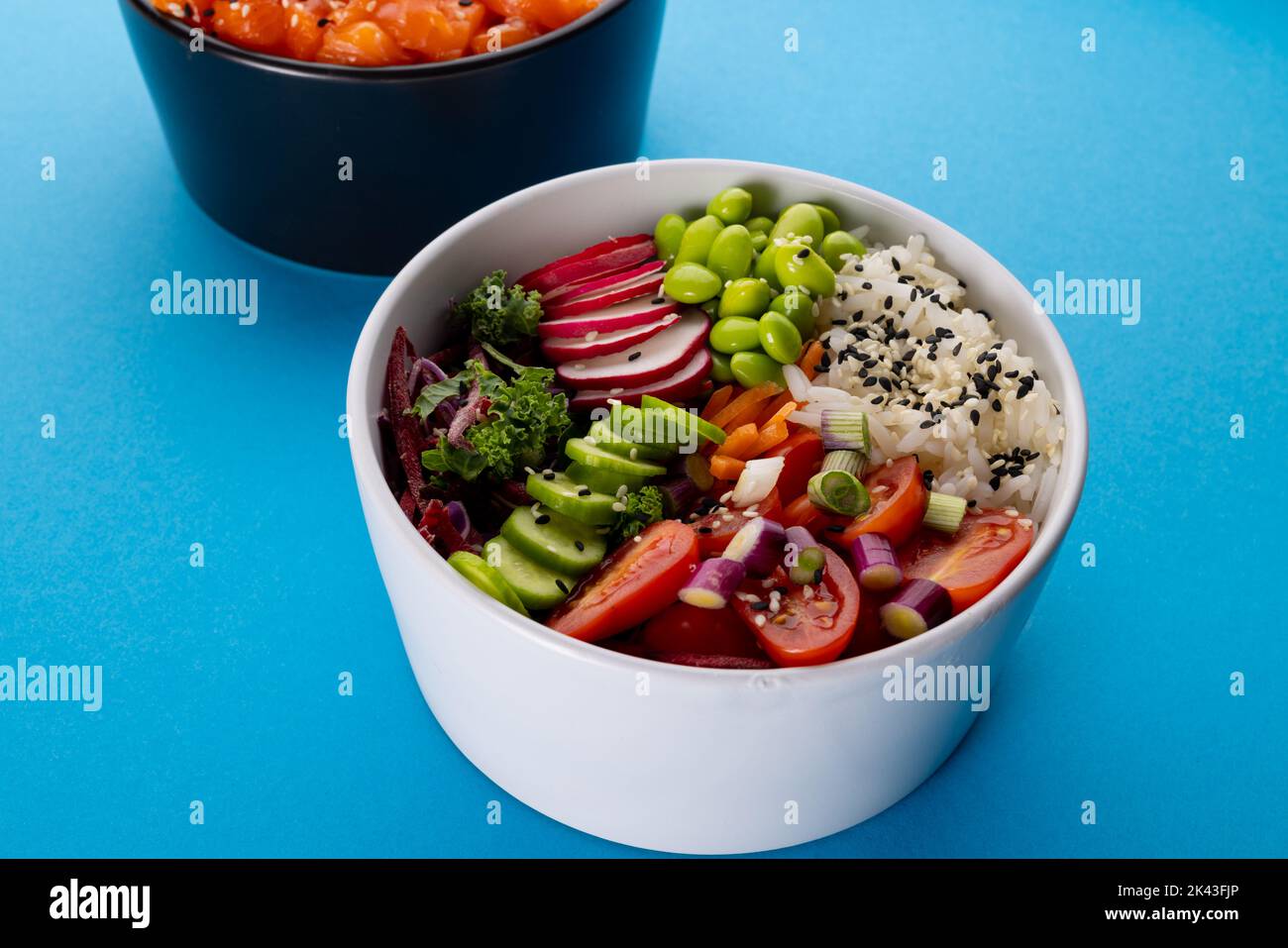 Two fresh poke bowls hi-res stock photography and images - Alamy