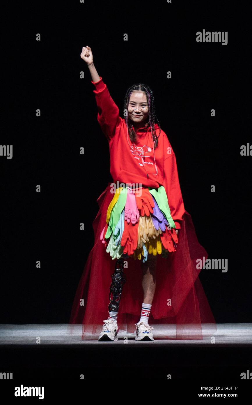 SHANGHAI, CHINA - SEPTEMBER 29, 2022 - Niu Yu, a Wenchuan earthquake ...