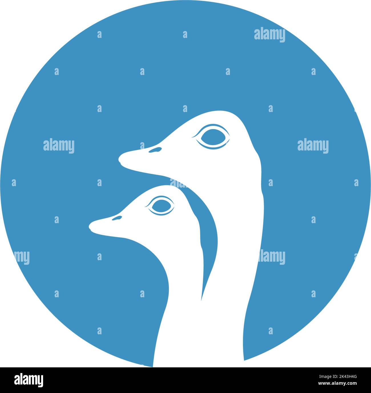 Ostrich icon logo design illustration template Stock Vector Image & Art ...