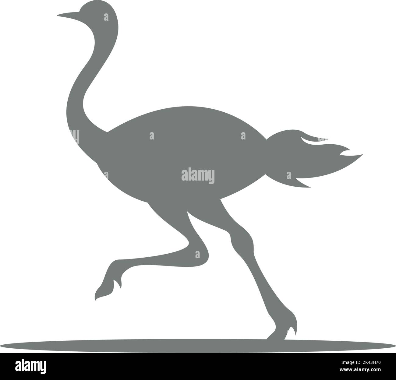 Ostrich icon logo design illustration template Stock Vector Image & Art ...