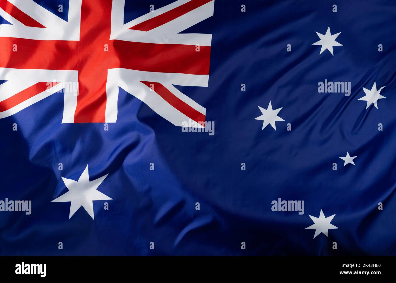 Image of close up of wrinkled national flag of australia Stock Photo ...
