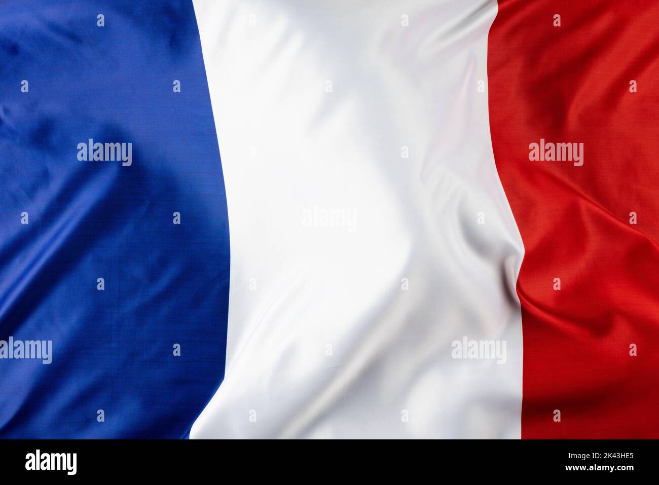Image of close up of wrinkled national flag of france Stock Photo - Alamy