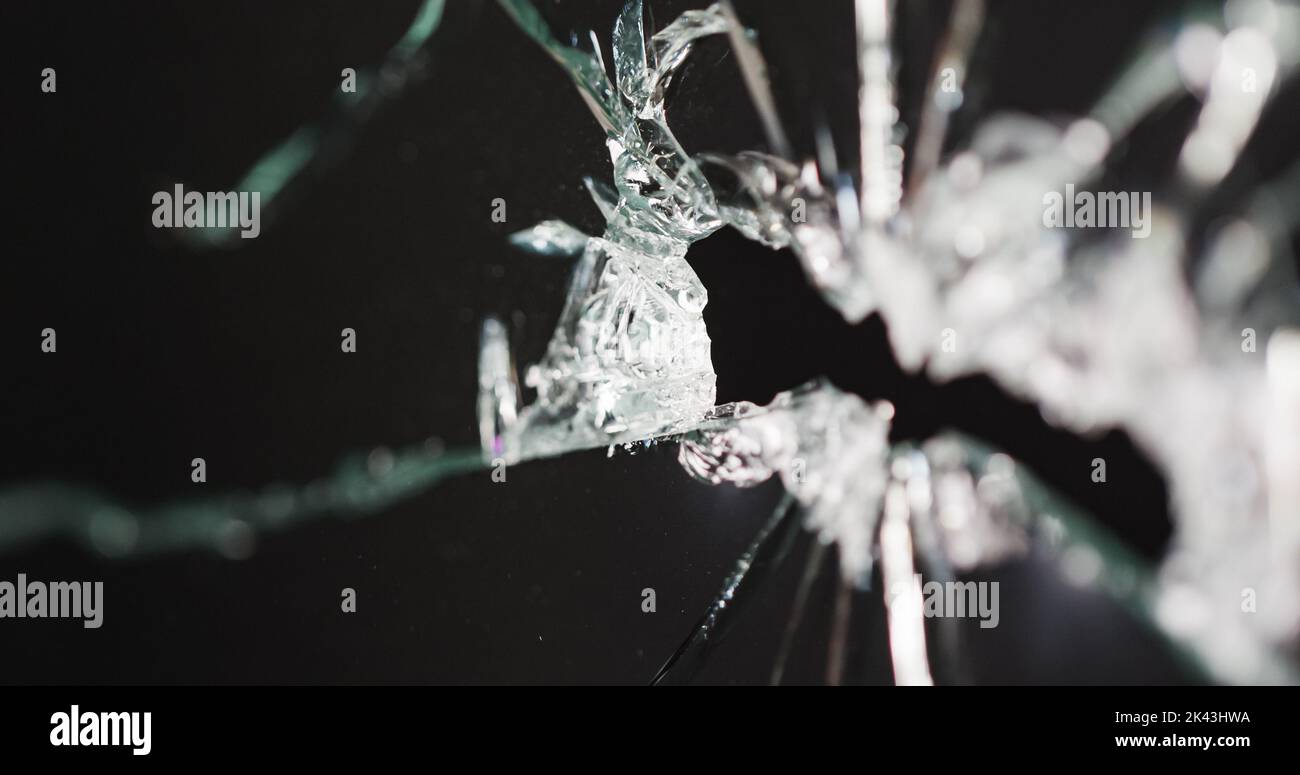 Broken glass hole hi-res stock photography and images - Alamy