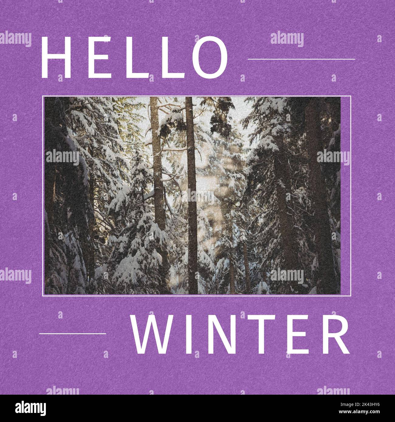 Hello winter hi-res stock photography and images - Alamy