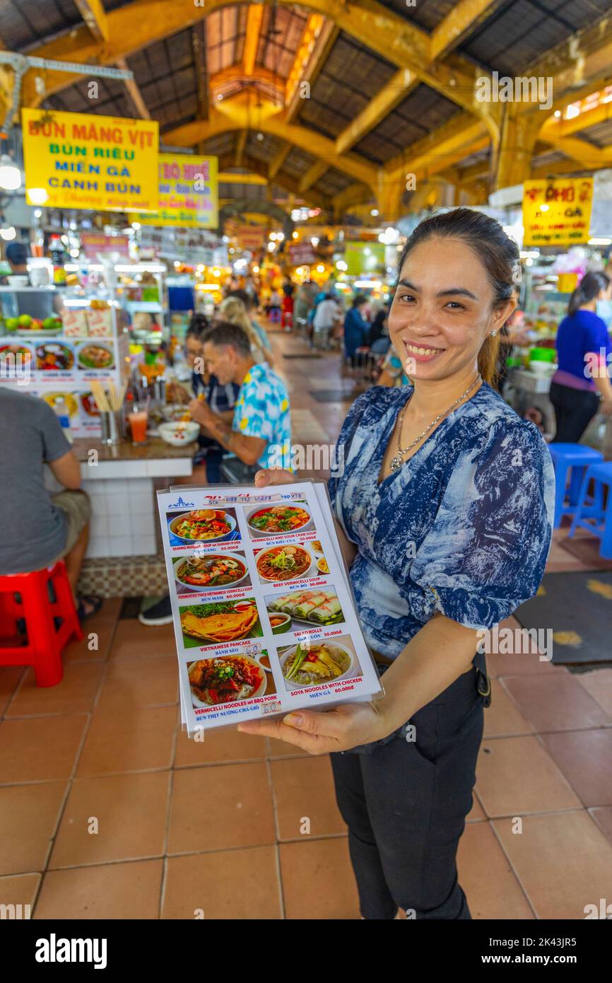 Ben Thanh Market, Ho Chi Minh, Saigon, Vietnam Stock Photo - Alamy