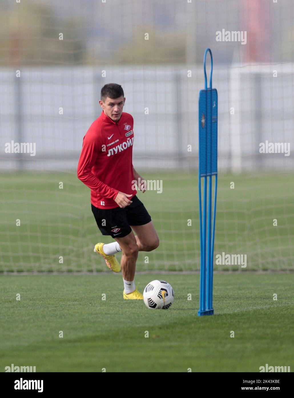 MOSCOW, RUSSIA, SEPTEMBER 27, 2022. Training of Spartak players before ...