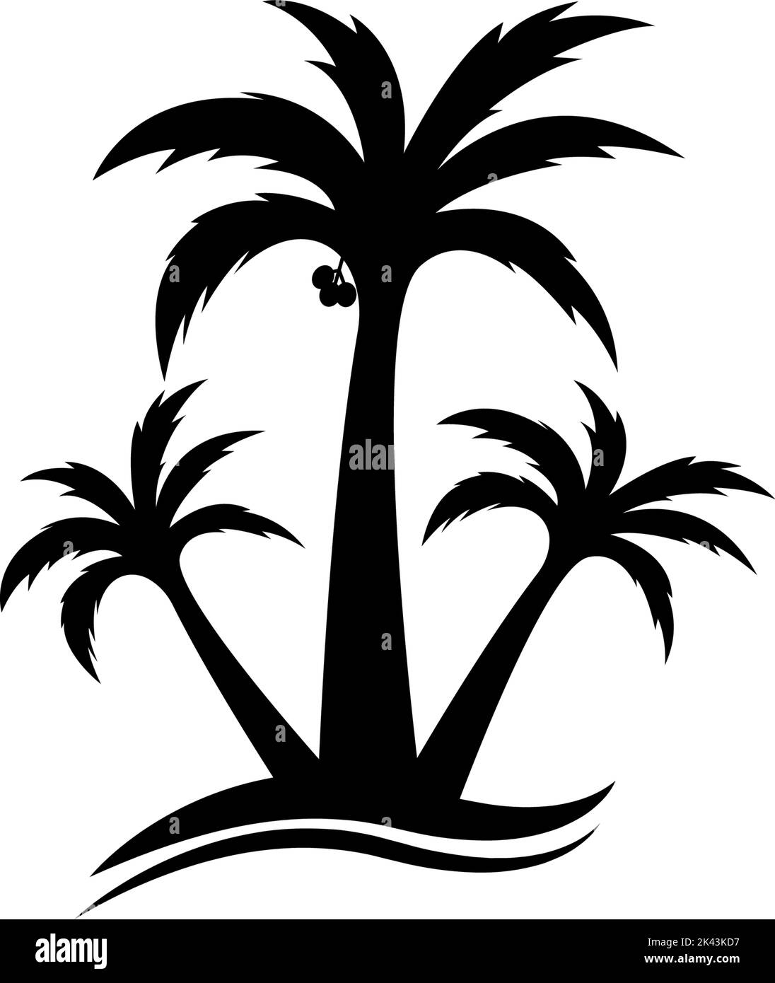 coconut tree icon vector illustration design Stock Vector Image & Art ...