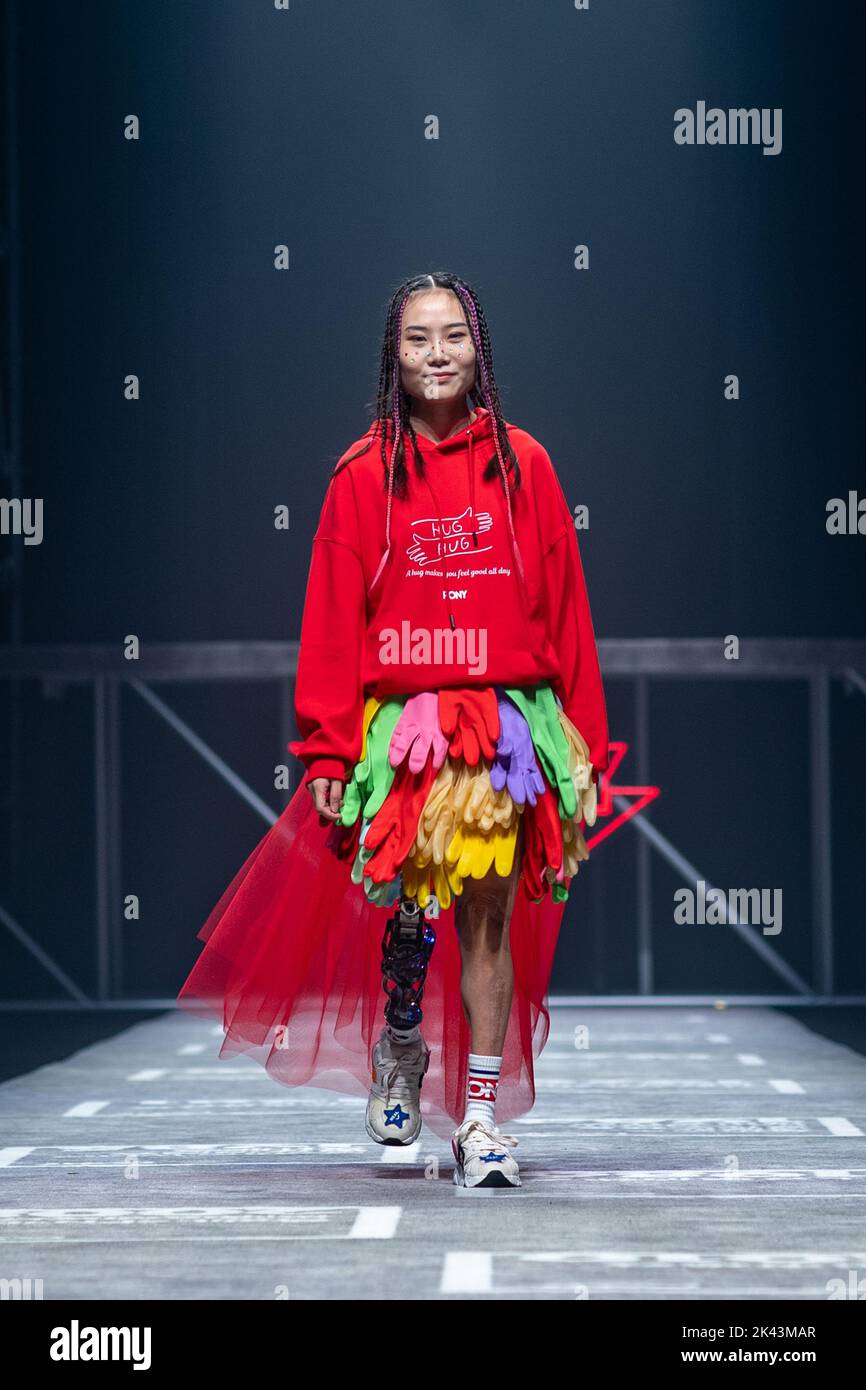 SHANGHAI, CHINA - SEPTEMBER 29, 2022 - Niu Yu, a Wenchuan earthquake ...