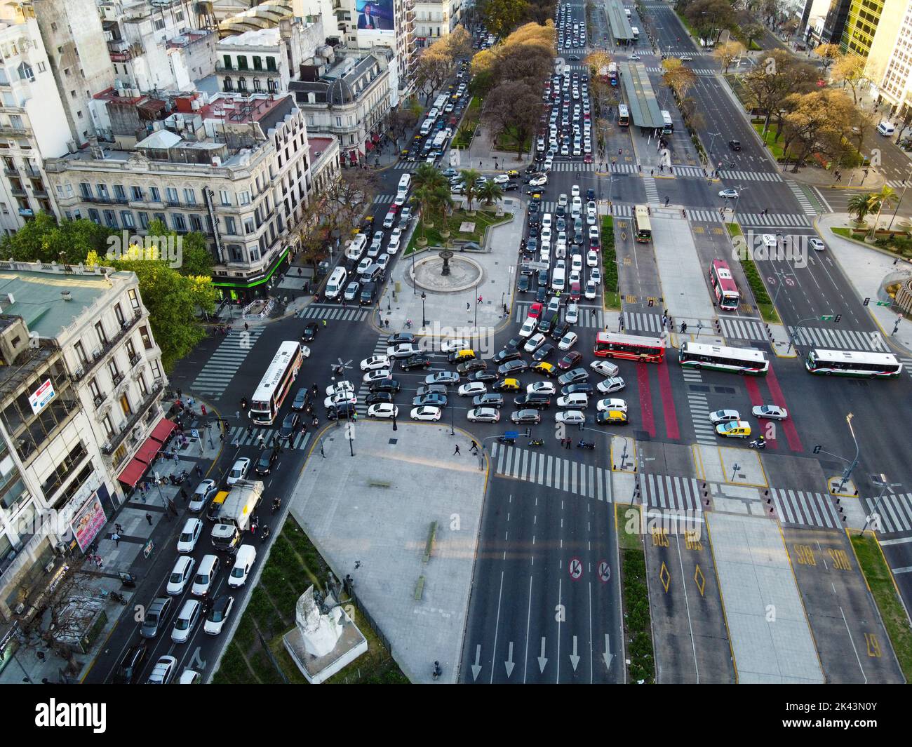 traffic jam in buenos aires city Stock Photo - Alamy