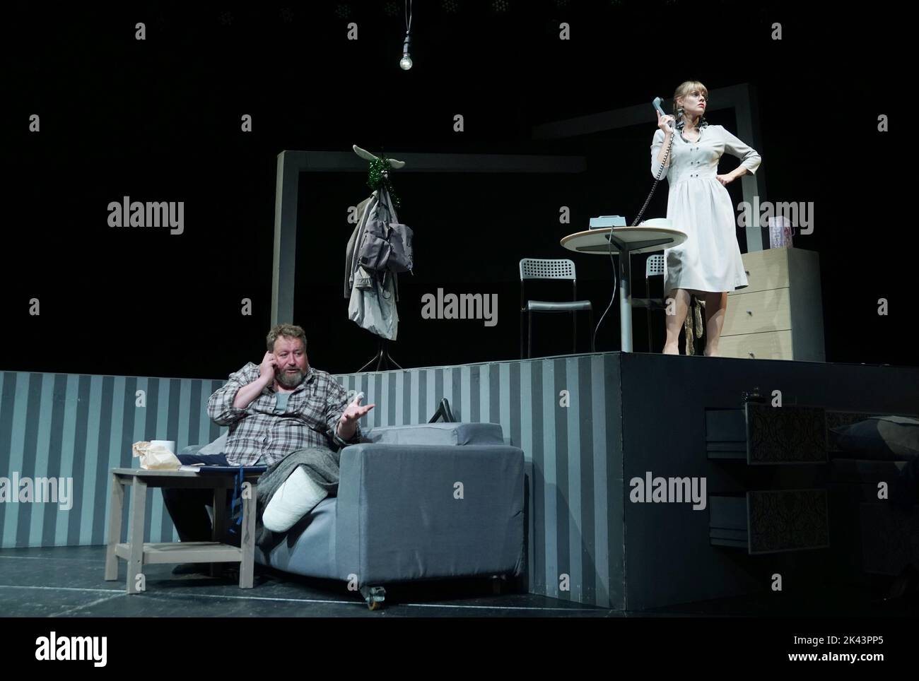 September 10, 2022. - Russia, Moscow. - Moscow Art Theatre. 'The Helpline' theatre production ...