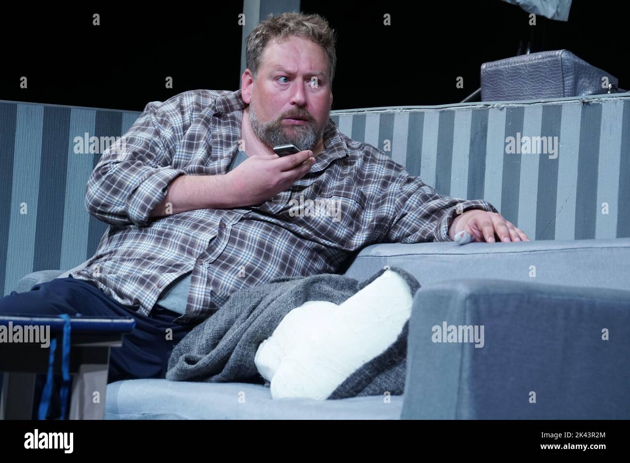 September 10, 2022. - Russia, Moscow. - Moscow Art Theatre. 'The Helpline' theatre production ...