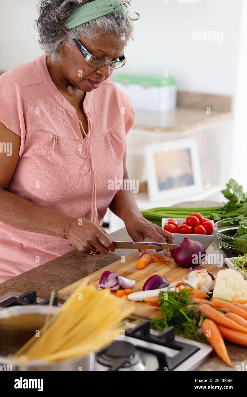 Senior african american alone home hi-res stock photography and images ...