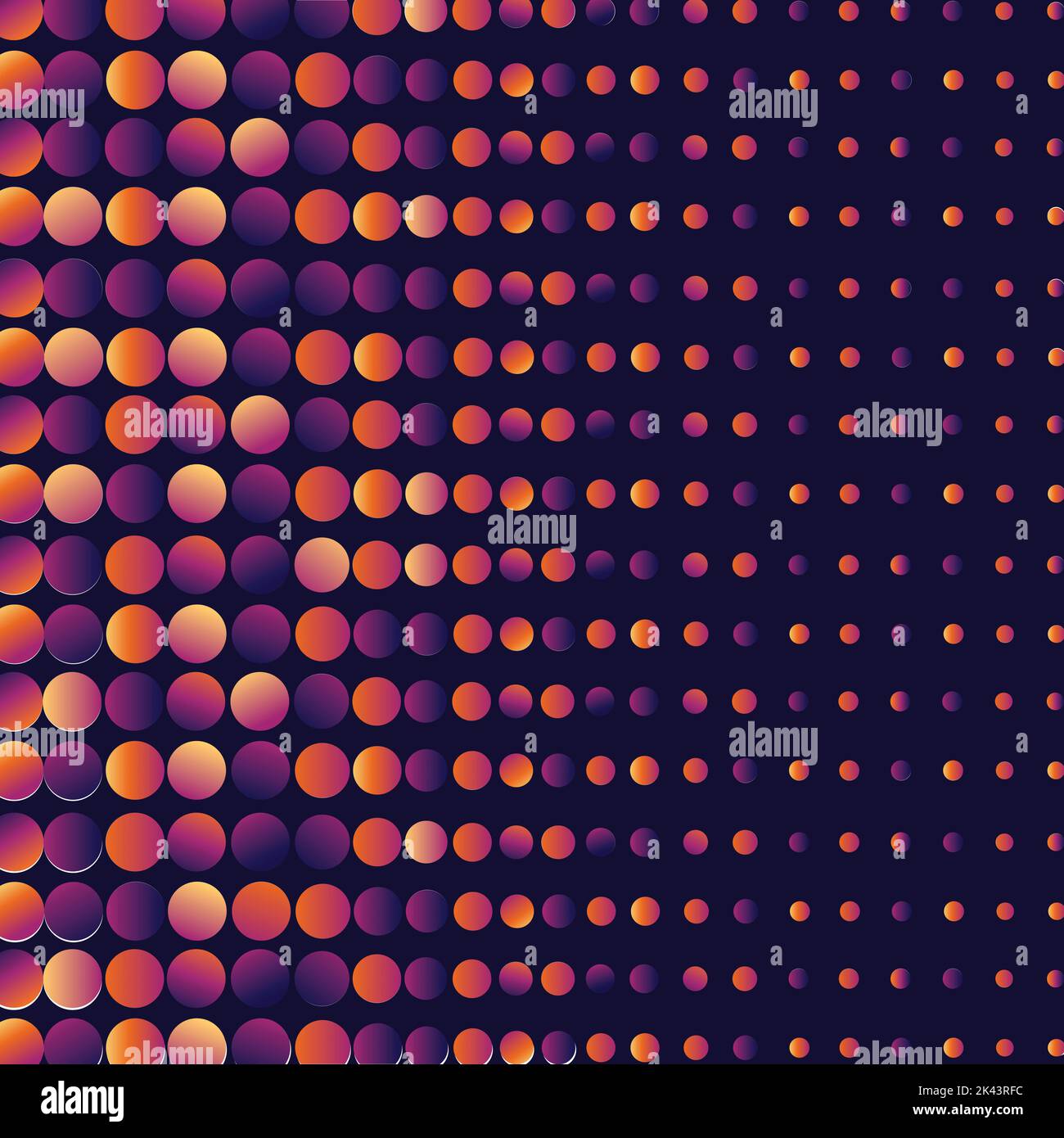 Digitally generated seamless pattern with multicolored neon dots ...