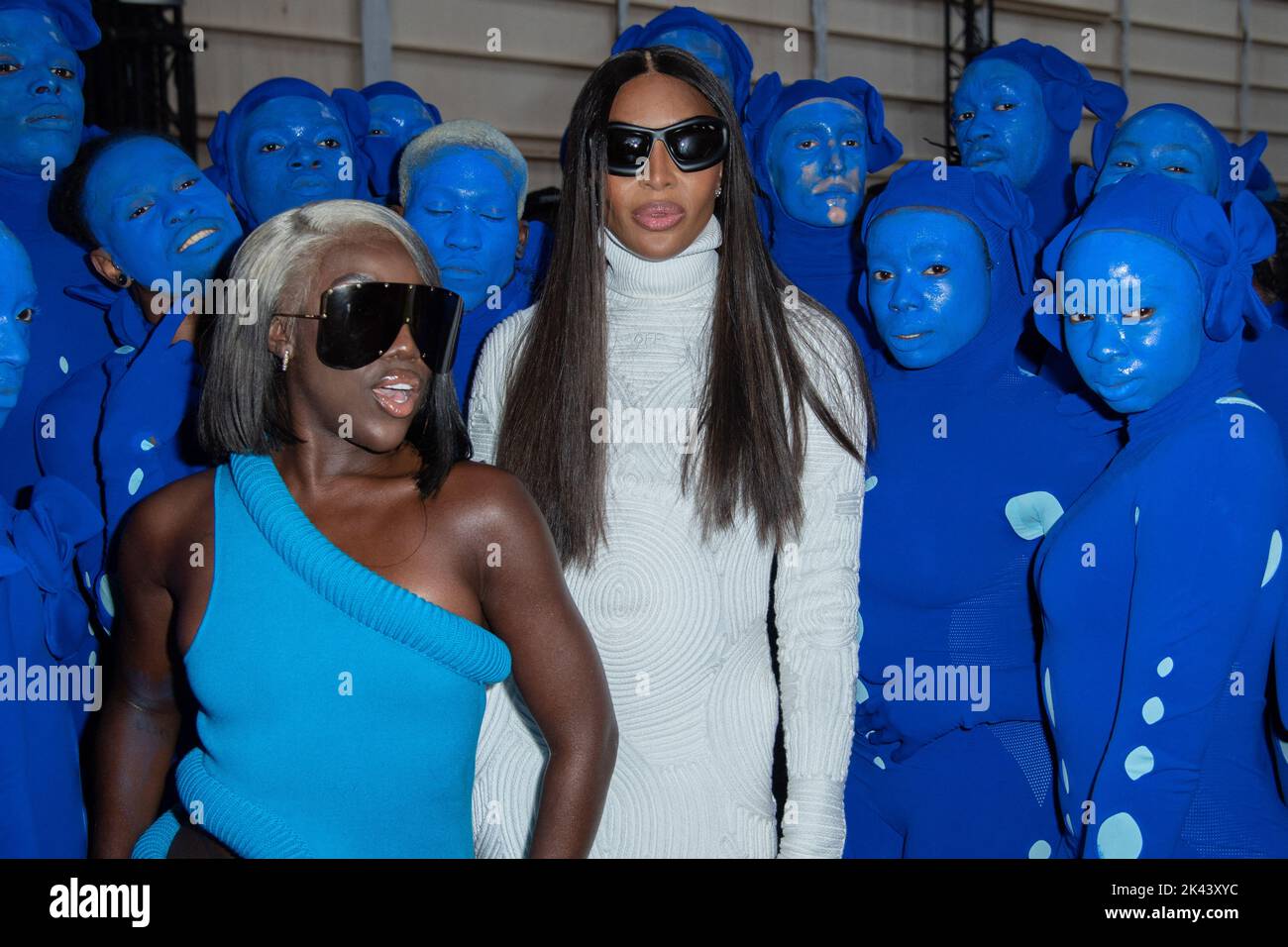 Paris, France on September 29, 2022. Bree Runway and Naomi Campbell ...