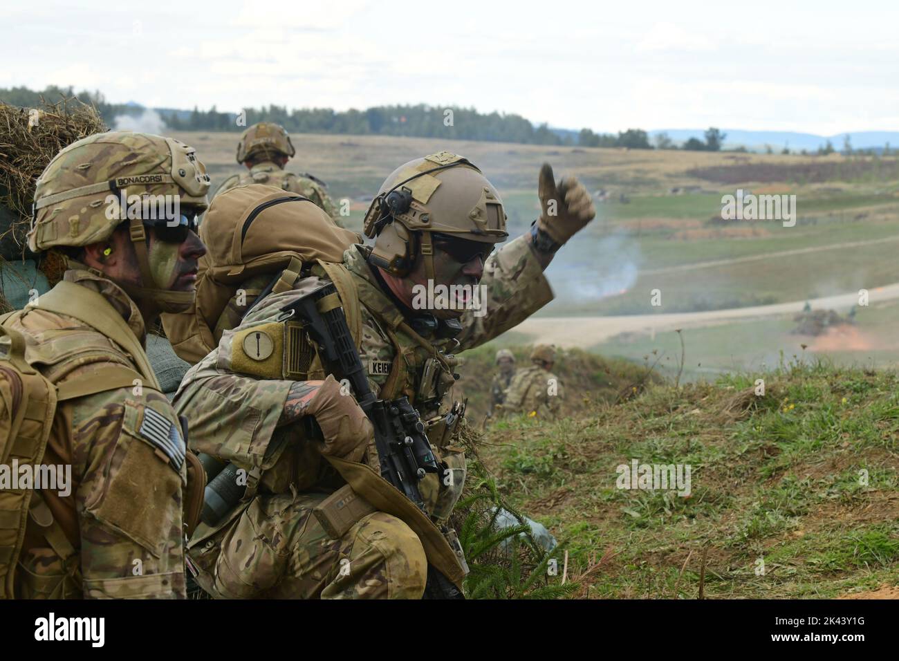 U.S. Army First Sgt. Joseph Keienburg, assigned to the 1st Battalion ...