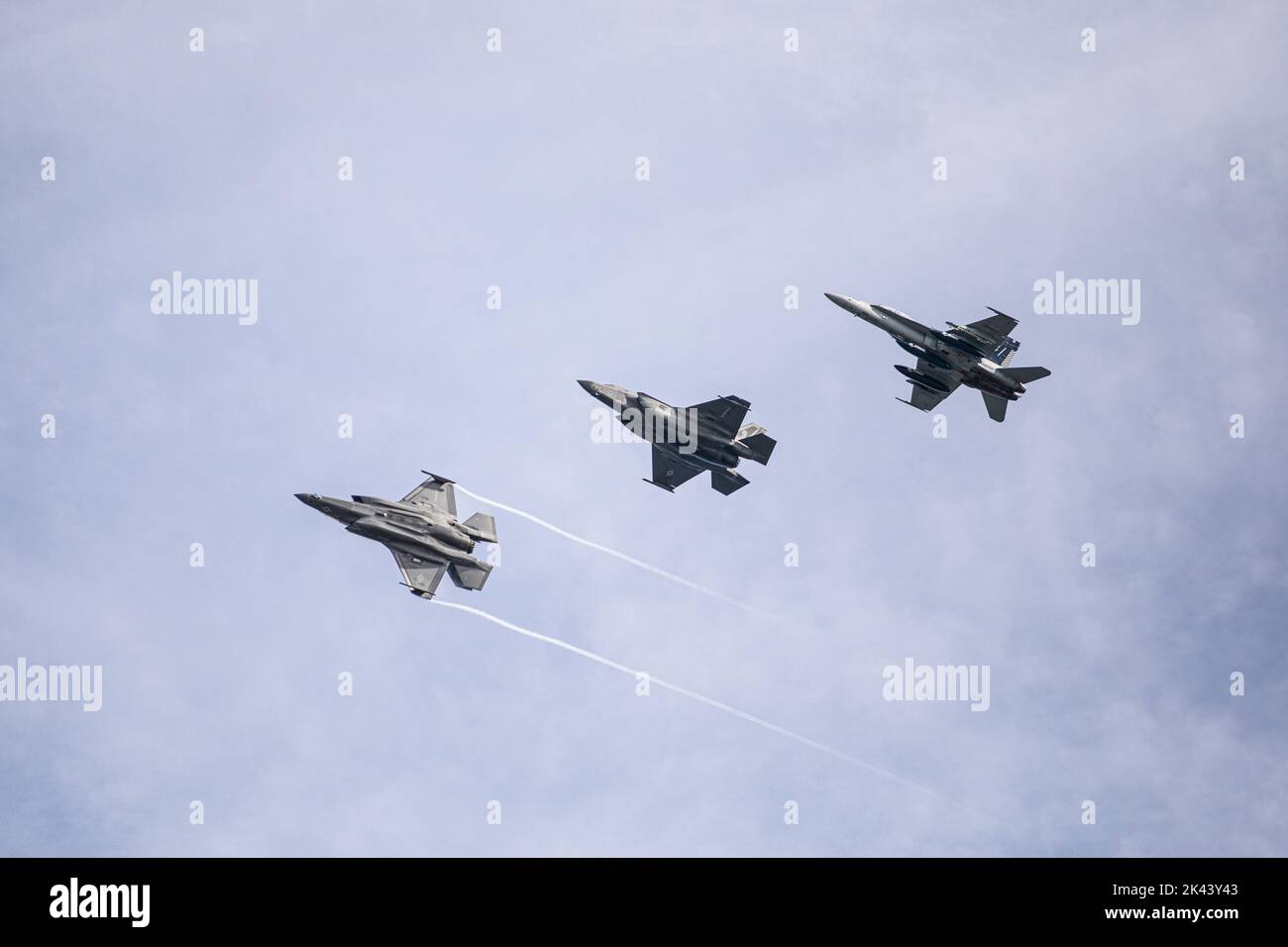 U.S. Marine Corps F-35B Lightning II aircraft with Marine Fighter ...