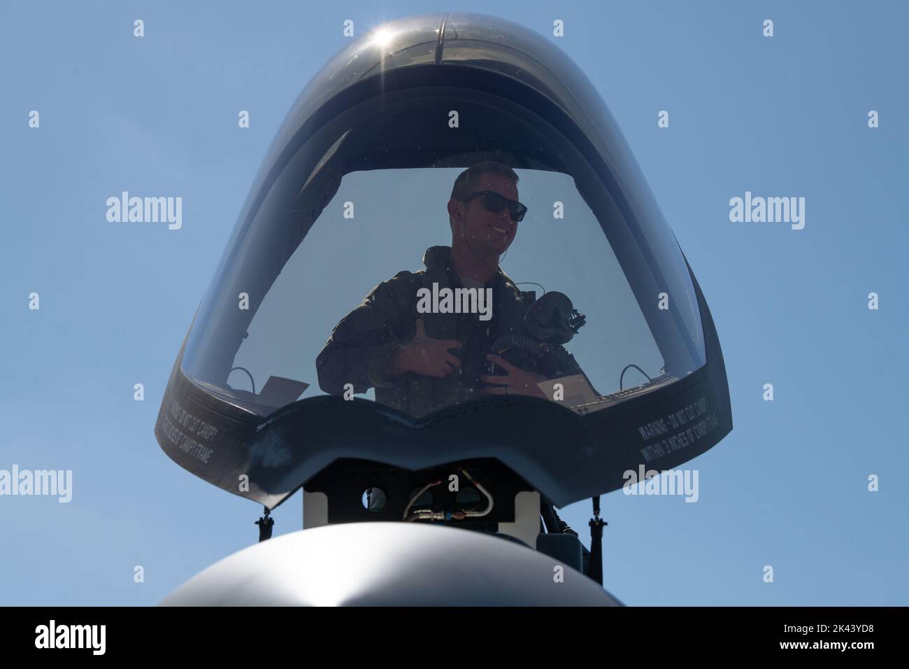A U.S. Air Force F-35A Lightning II pilot assigned to the 495th Fighter ...