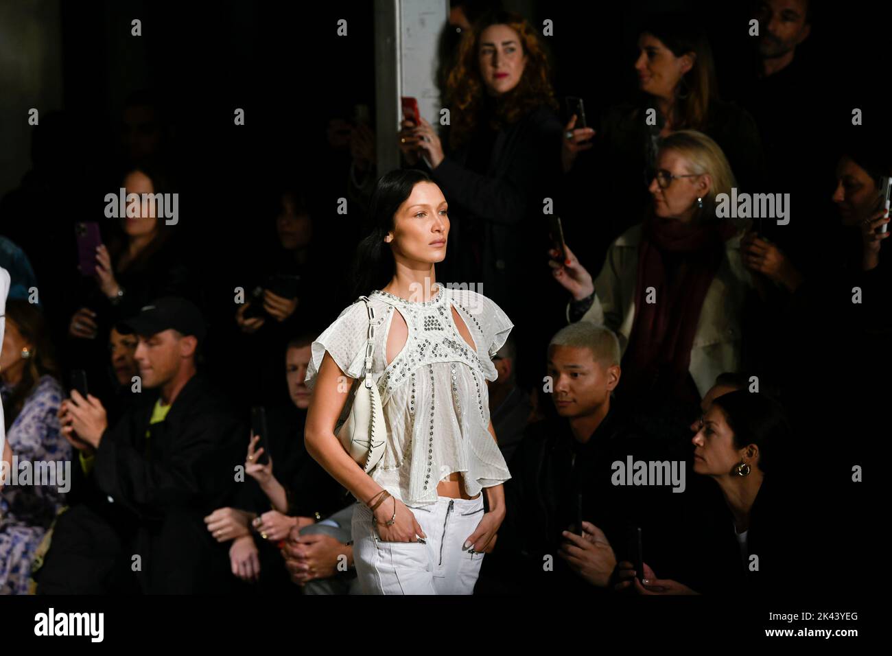 Paris, France, 29/09/2022, Bella Hadid at ISABEL MARANT SS23 runway ...