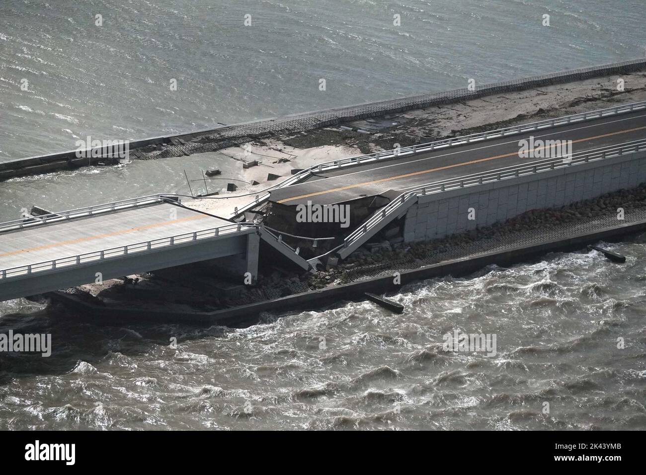 September 29, 2022, Fort Myers, Florida, USA: Aerial photo of the ...