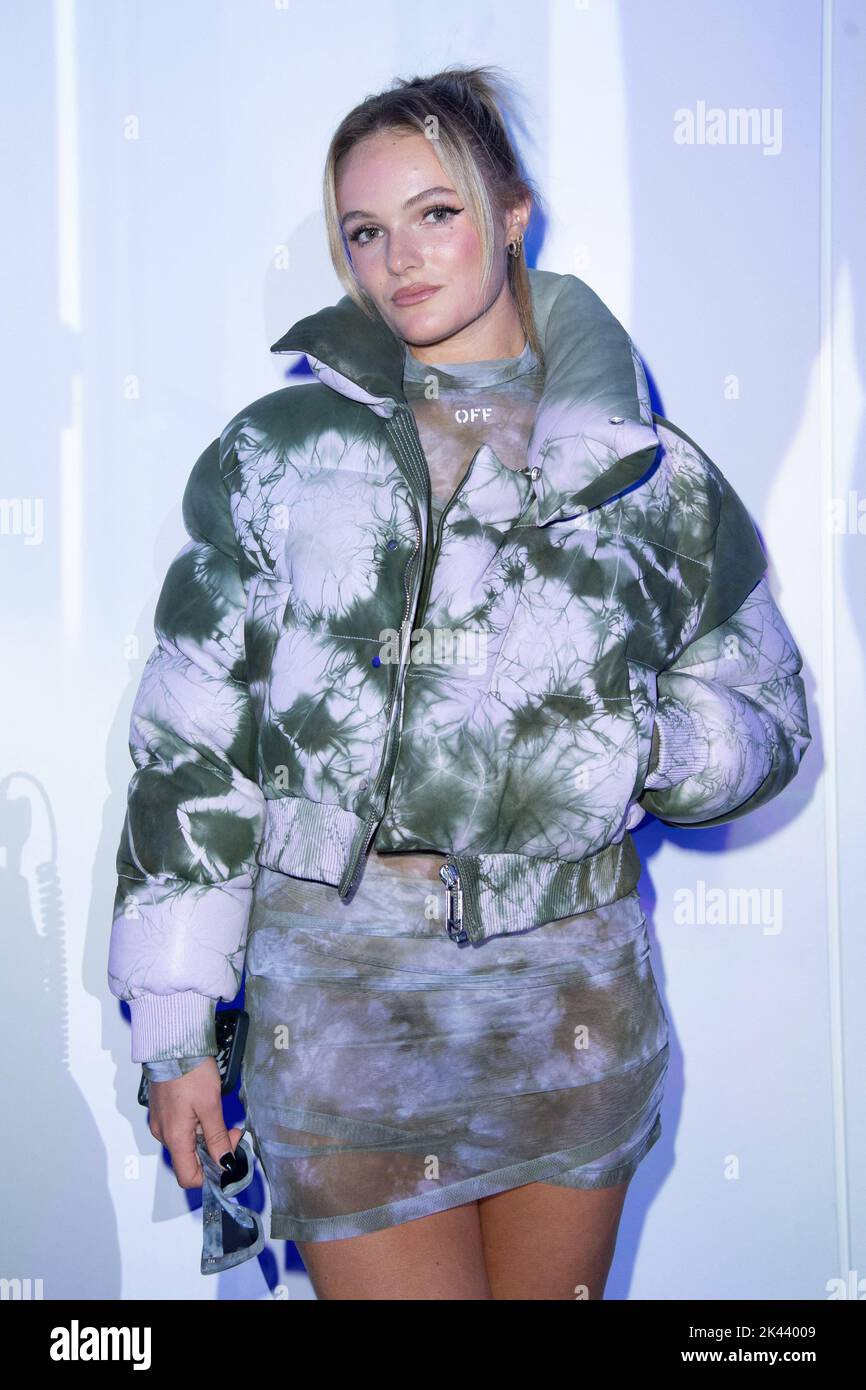 Paris, France on September 29, 2022. Paris Hilinski attending the Off ...