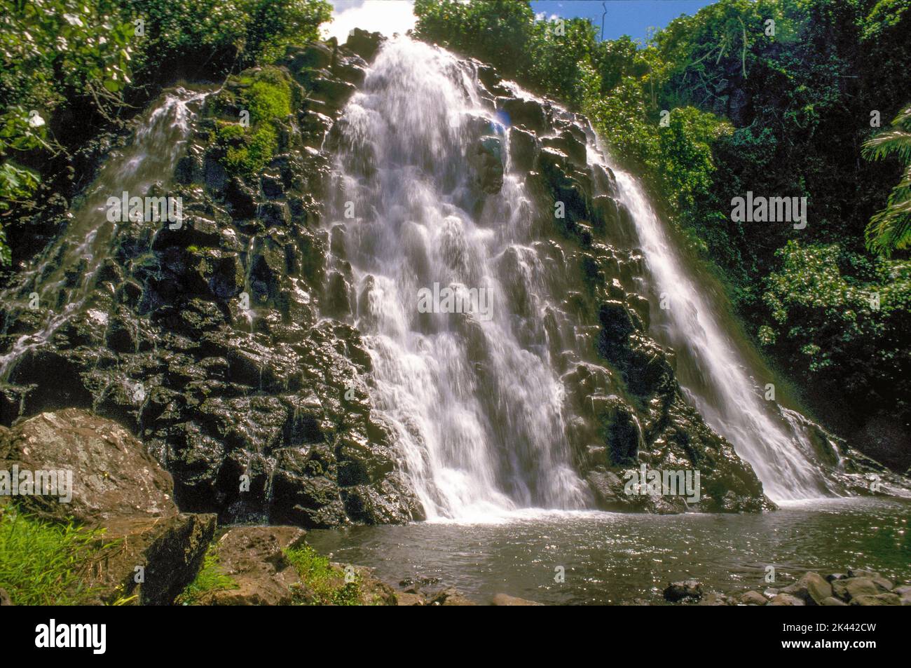 Kepirohi Falls on Pohnpei (Ponape), Federated States of Micronesia ...
