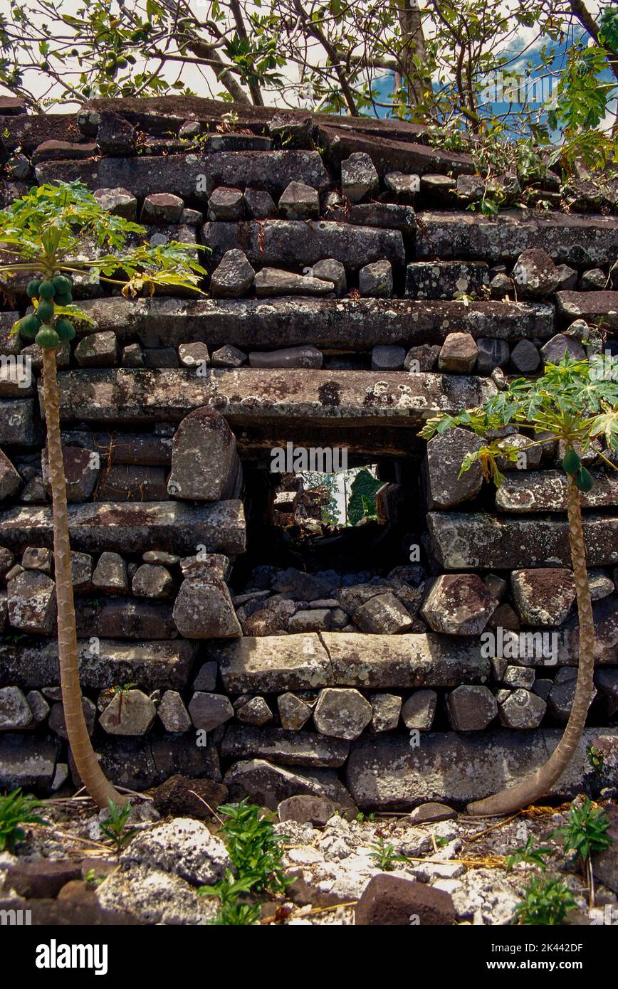 Ruined stone city of Nan Madol on Pohnpei, Federated States of ...