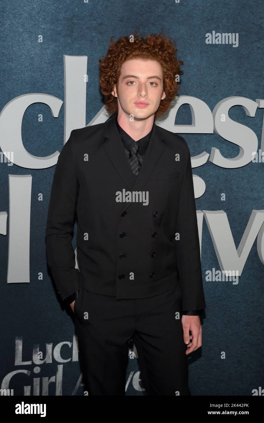 New York, USA. 29th Sep, 2022. Thomas Barbusca attends the Luckiest ...