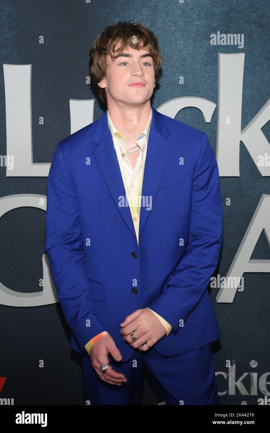 New York, NY, USA, September 29, 2022. Isaac Kragten attends the Luckiest Girl Alive Premiere at ...