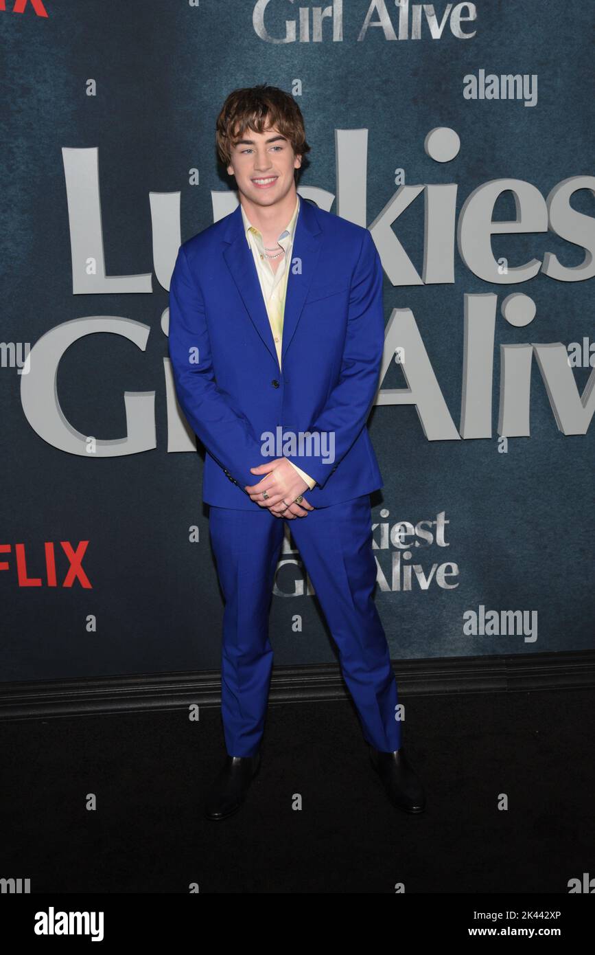 New York, USA. 29th Sep, 2022. Isaac Kragten attends the Luckiest Girl ...