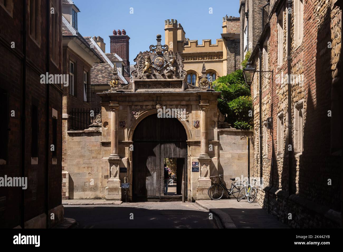 Entrance to Trinity College, Cambridge University, UK Stock Photo - Alamy