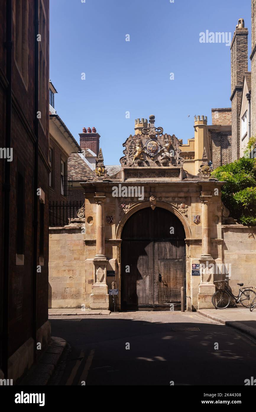 Entrance to Trinity College, Cambridge University, UK Stock Photo - Alamy
