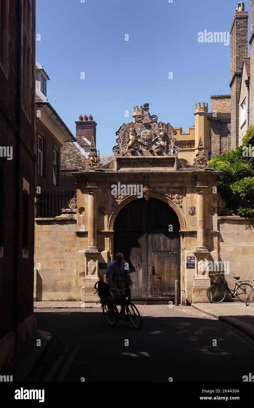 Entrance to Trinity College, Cambridge University, UK Stock Photo - Alamy