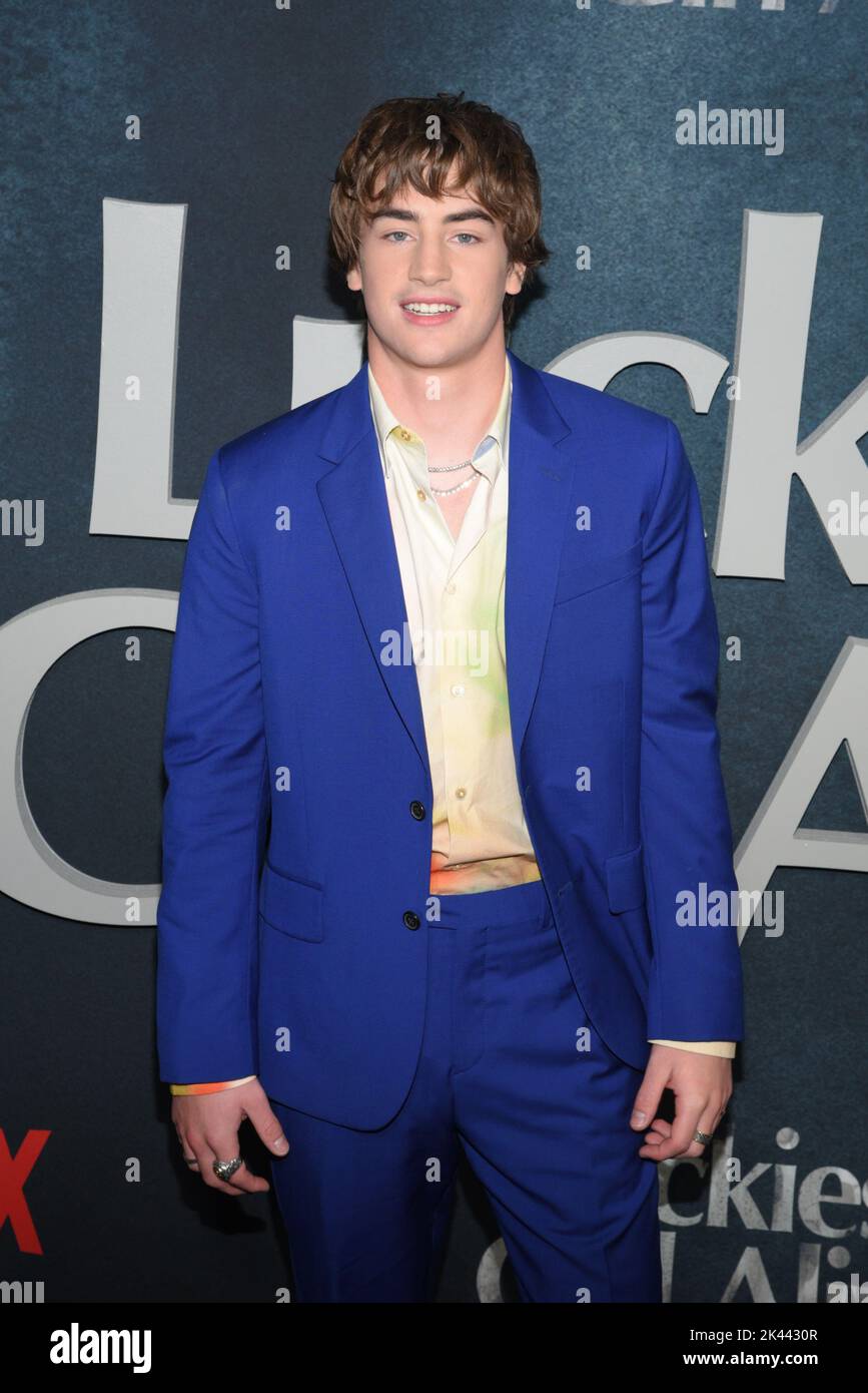 New York, USA. 29th Sep, 2022. Isaac Kragten attends the Luckiest Girl ...