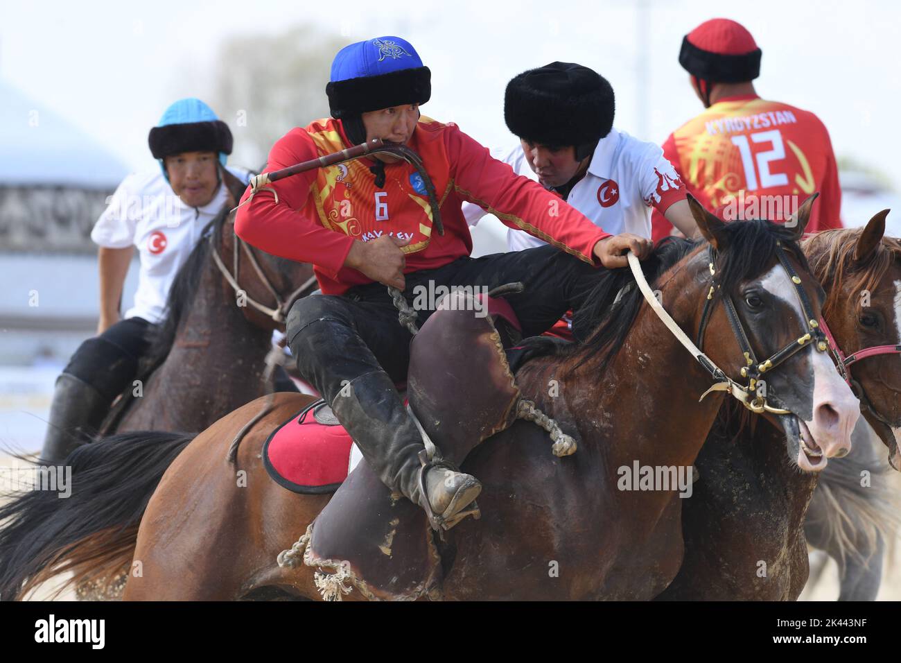 Iznik, T¨¹rkiye. 29th Sep, 2022. Horsemen compete in the traditional ...