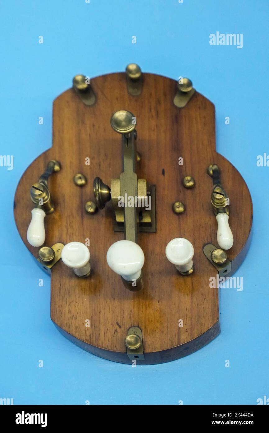 Early wireless communication morse code telegraph Stock Photo - Alamy