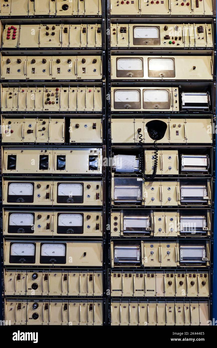 Early computer and communication technology Stock Photo - Alamy