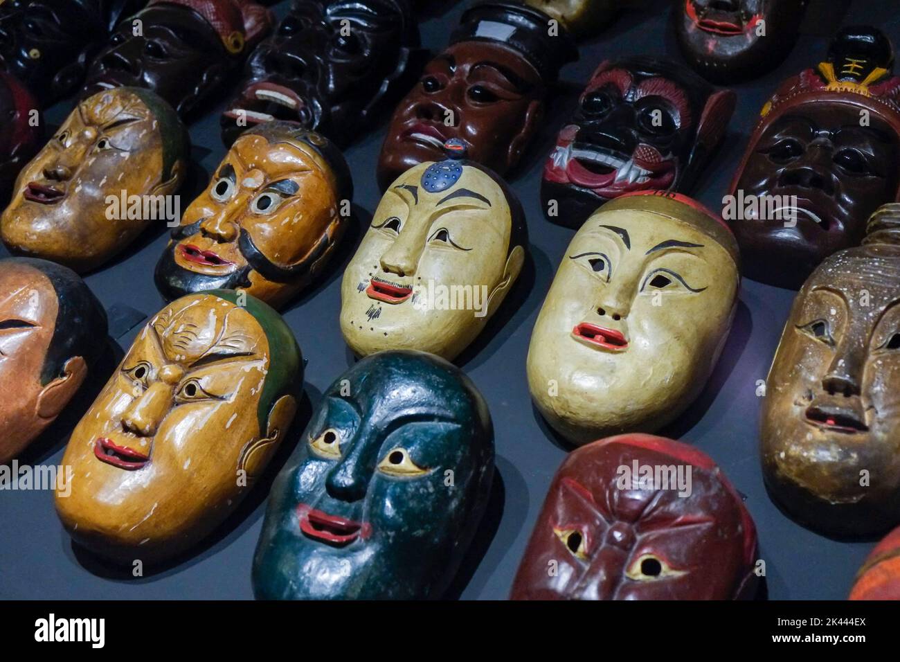 Antique Chinese masks Stock Photo - Alamy